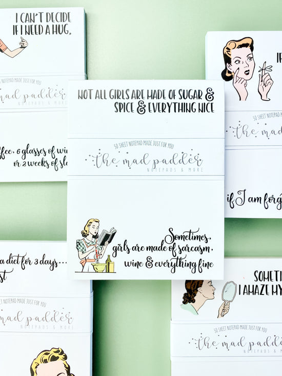 WITTY WOMEN WHO CAN'T DECIDE NOTEPADS – The Mad Padder