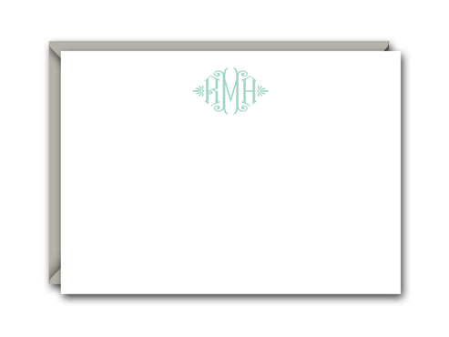 DIAMOND MONOGRAM FLAT NOTE CARD SET – The Mad Padder