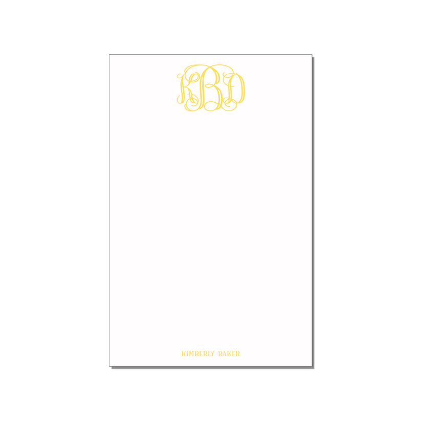 VINE MONOGRAM LARGE NOTEPAD – The Mad Padder