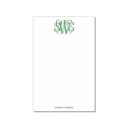 VINE MONOGRAM LARGE NOTEPAD – The Mad Padder