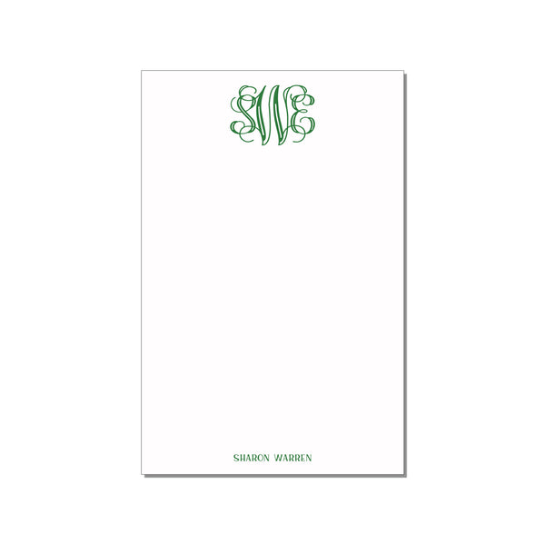 VINE MONOGRAM LARGE NOTEPAD – The Mad Padder